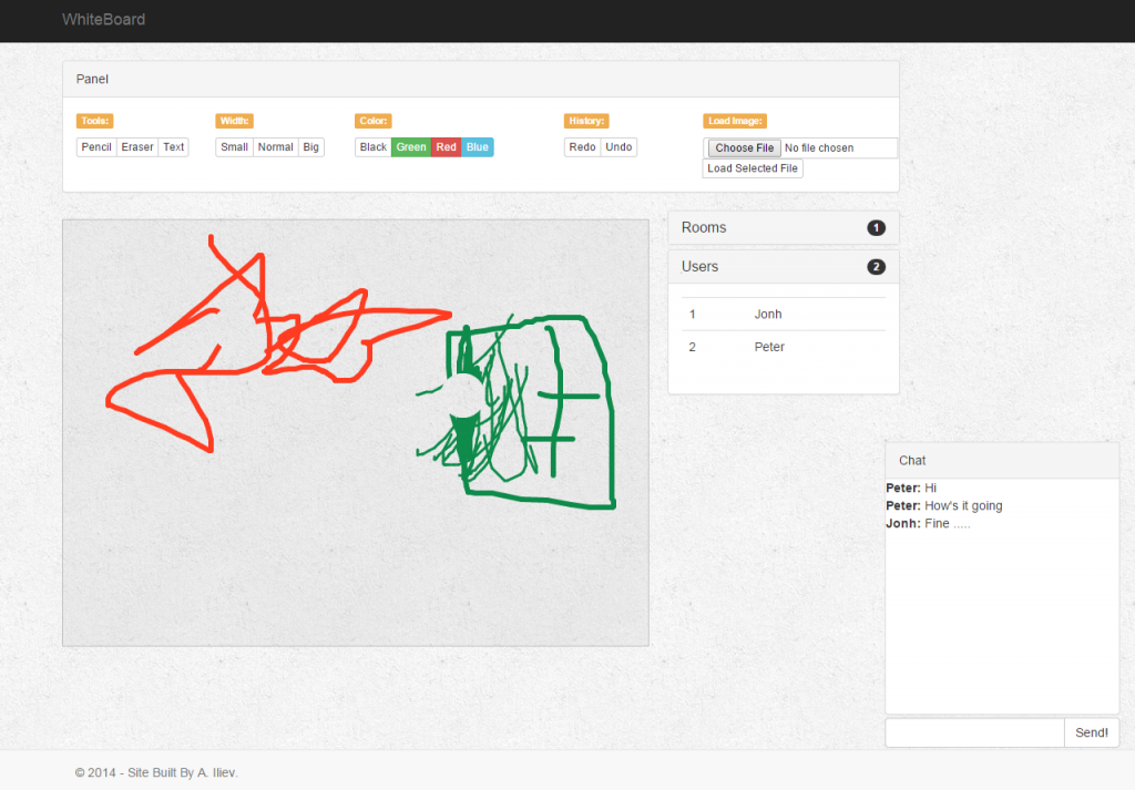 GitHub - tanasiliev/whiteboard: A multi-room collaborative whiteboard