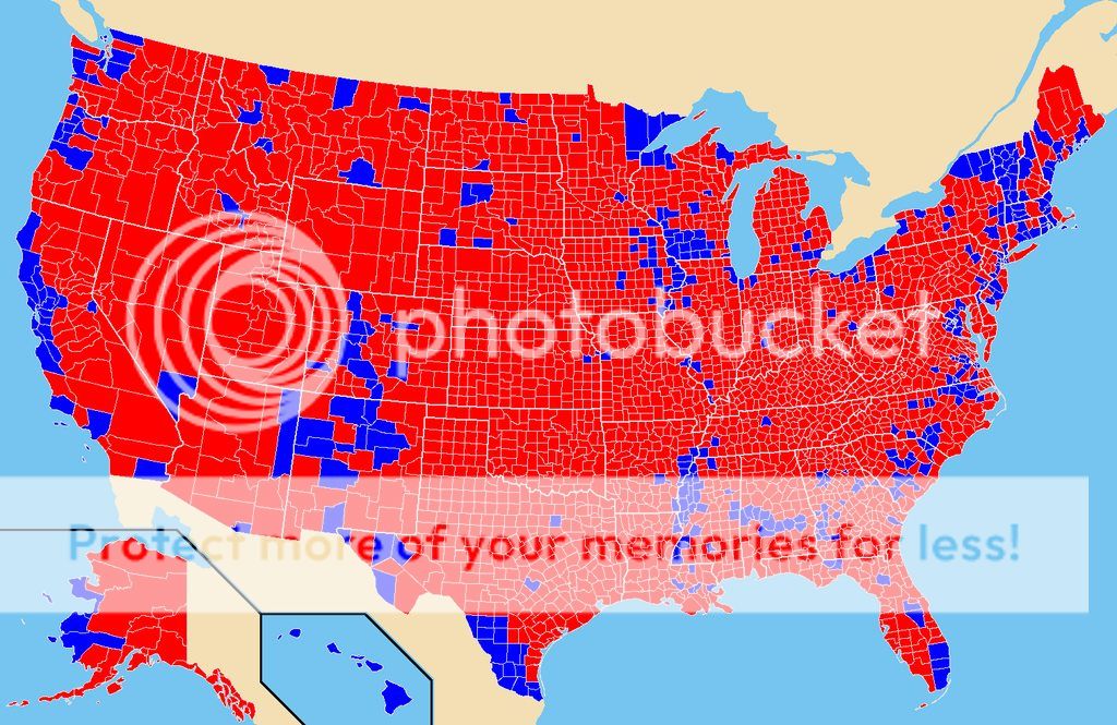 Popoular Vote Map (Updated with the actual Fox Map) - AR15.COM