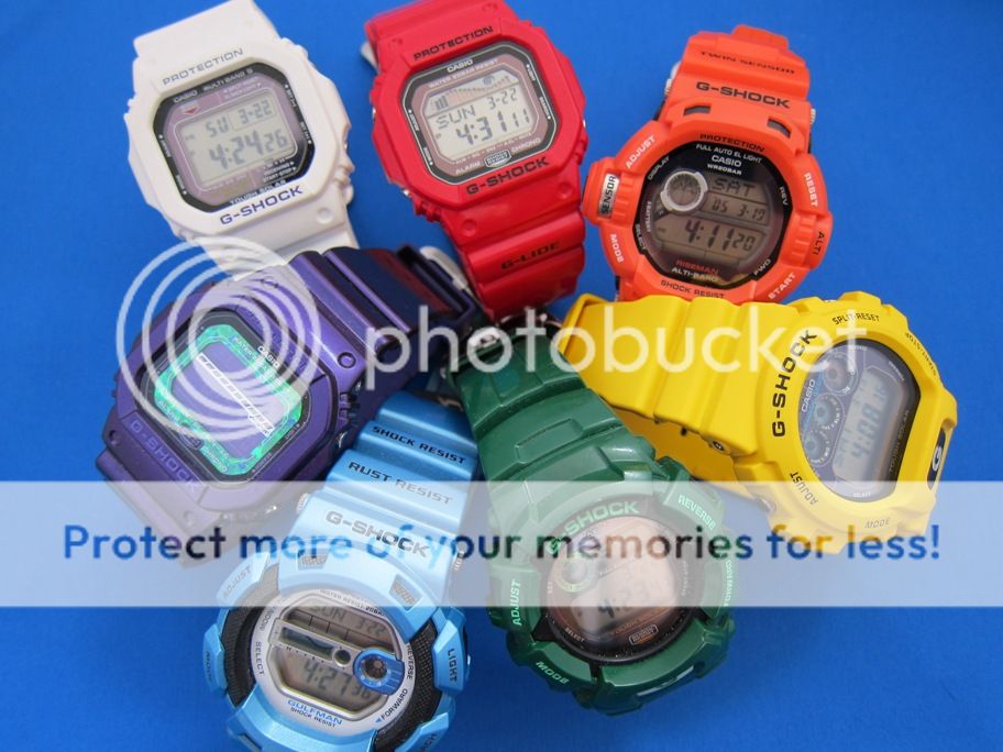 Instant G-Shock Collection (Rainbow of Colors) For Sale | WatchUSeek ...