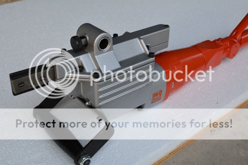 Fein pneumatic Hacksaw + Pipe cutting accessory . Cuts cast Iron, Steel ...