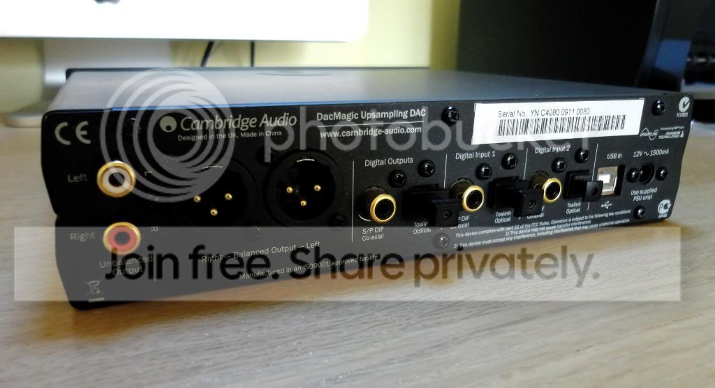 FS: Cambridge Audio Dacmagic/Maplin psu