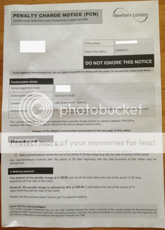 Contravention code 53j, need to appeal - Newham council - Local ...