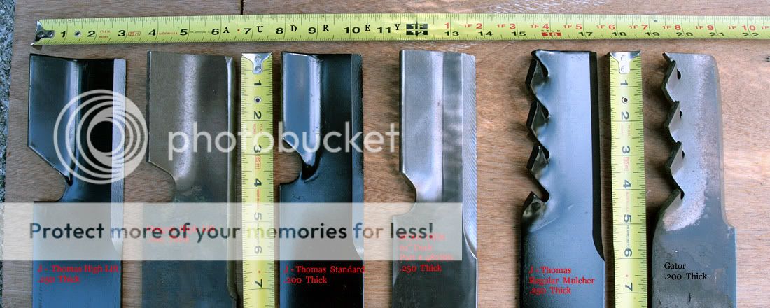 Blade Comparison Pictures | Lawn Care Forum