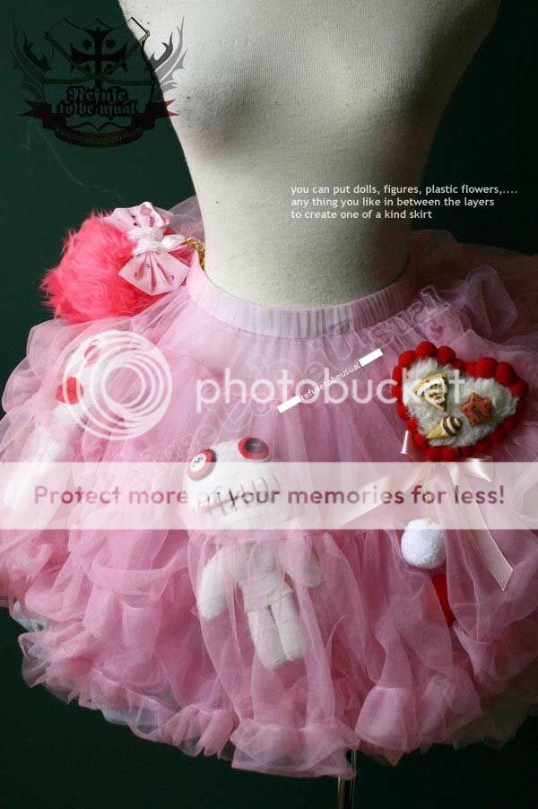 PUNK FAIRY LOLITA EMO TUTU Petticoat SHEER TULLE SKIRT | eBay