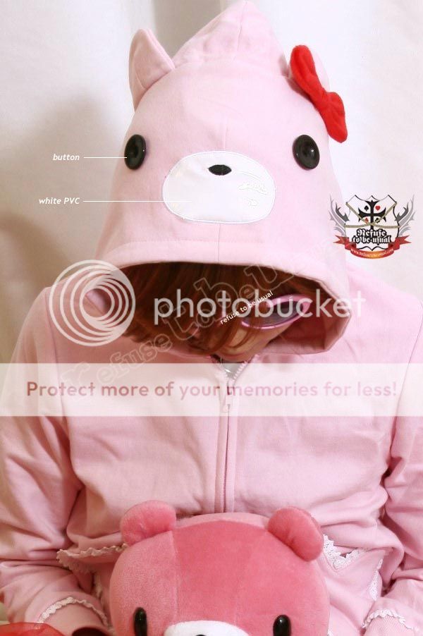 Kera Punk Gloomy Hooded Kill Pink Bear CUB Parka Jacket